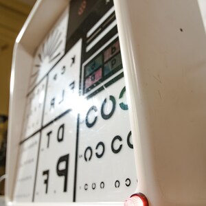 Vintage Optician Light Box Wall Lamp, 1960s Eye Exam Test Light, Made ...