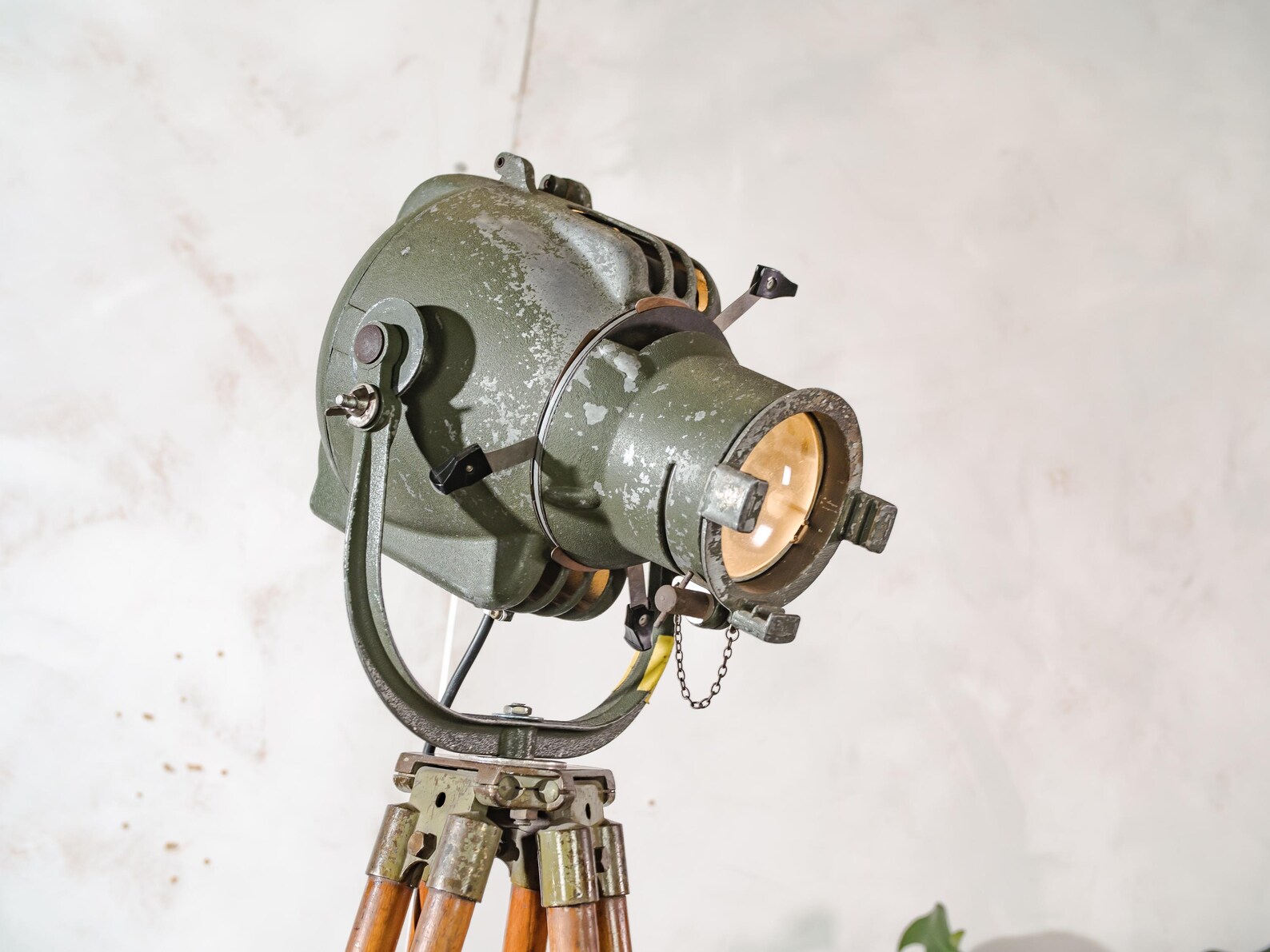 1960s Theatre Spotlight Wooden Standard Floor Lamp by Strand Electric ...