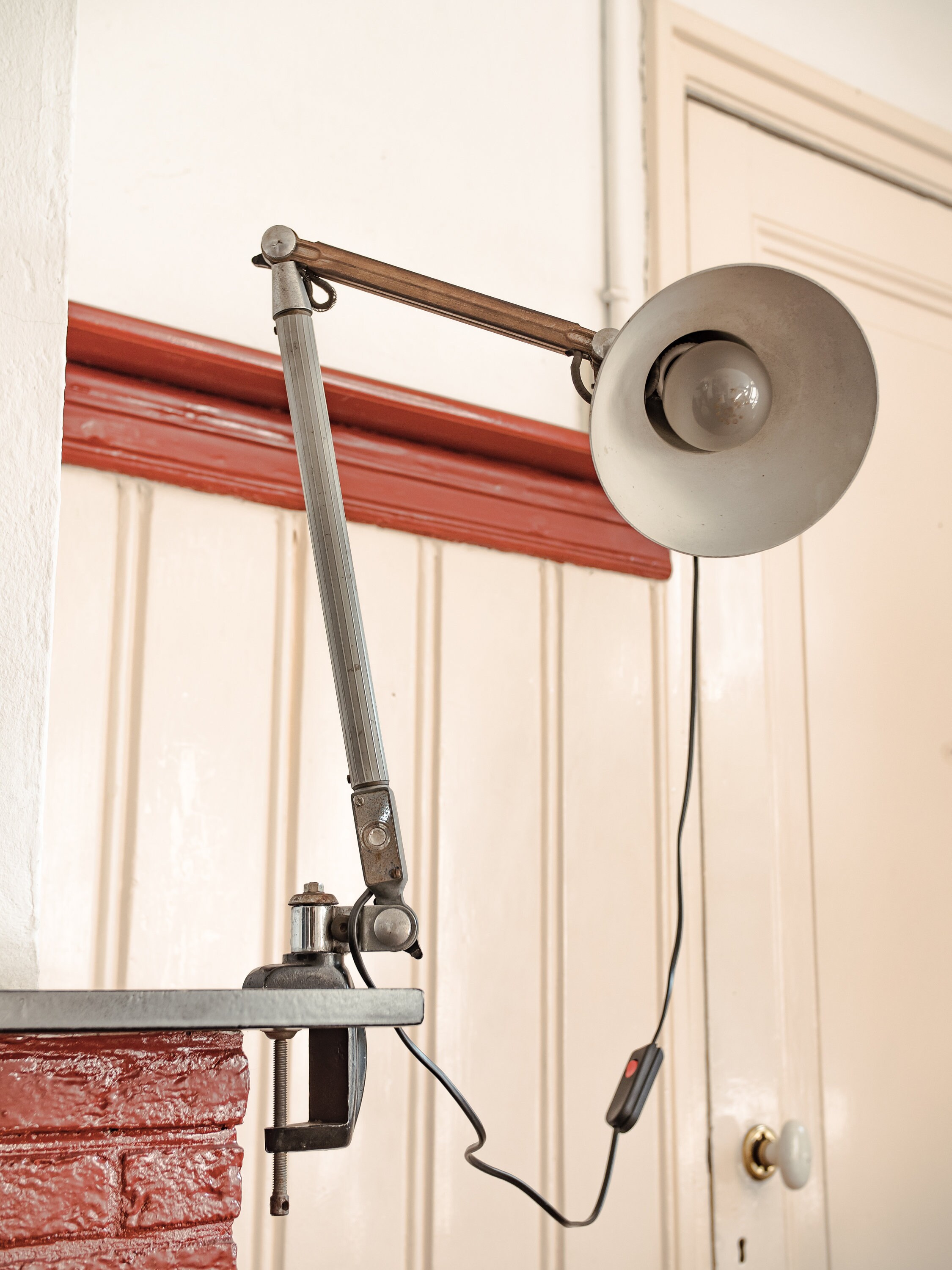 Vintage 2 Arm Articular Lamp 1950s Super Chrome Industrial - Etsy