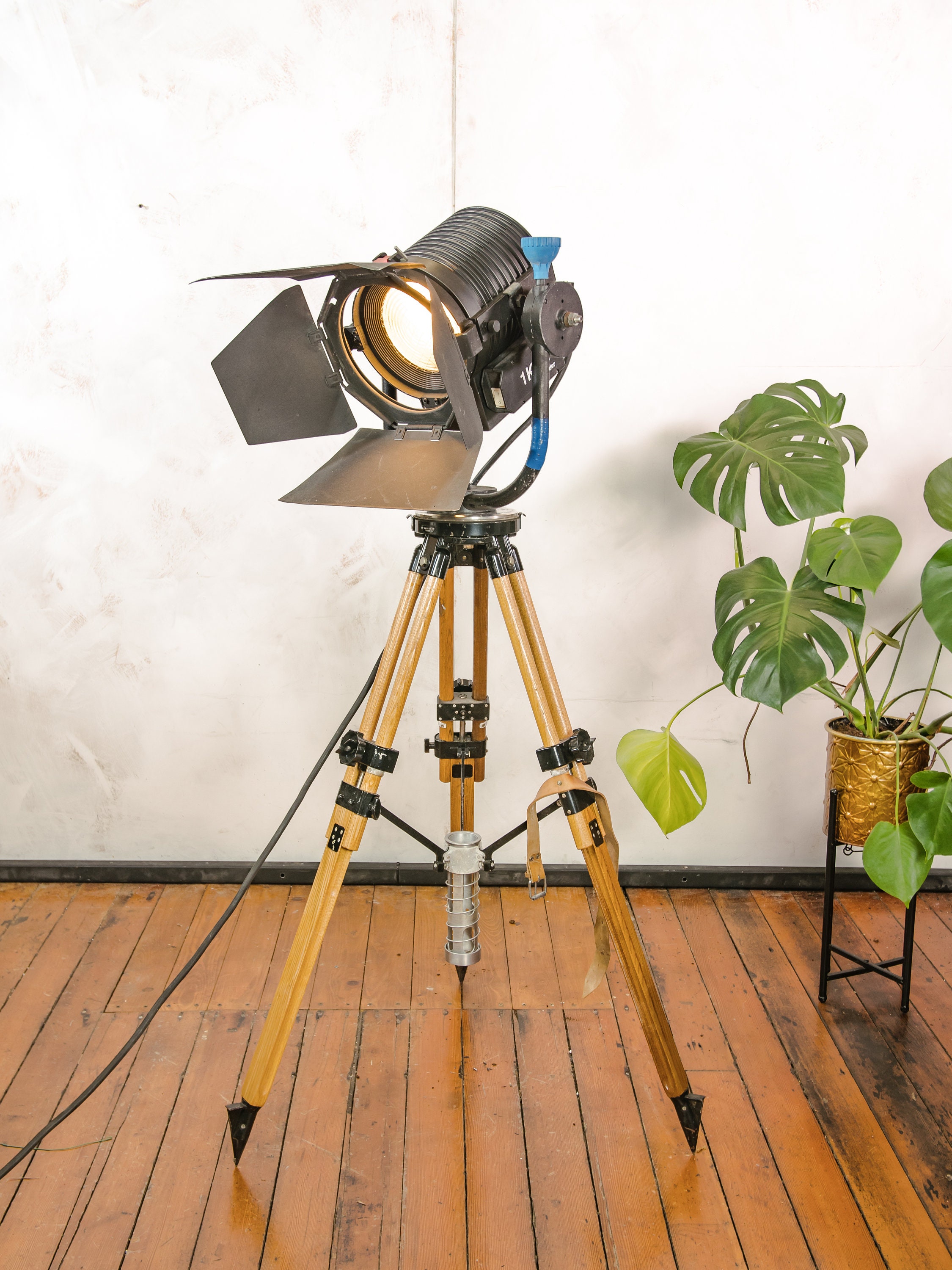 Sachtler Director 1000H Compact 1K Film Spotlight on Wooden Surveying ...
