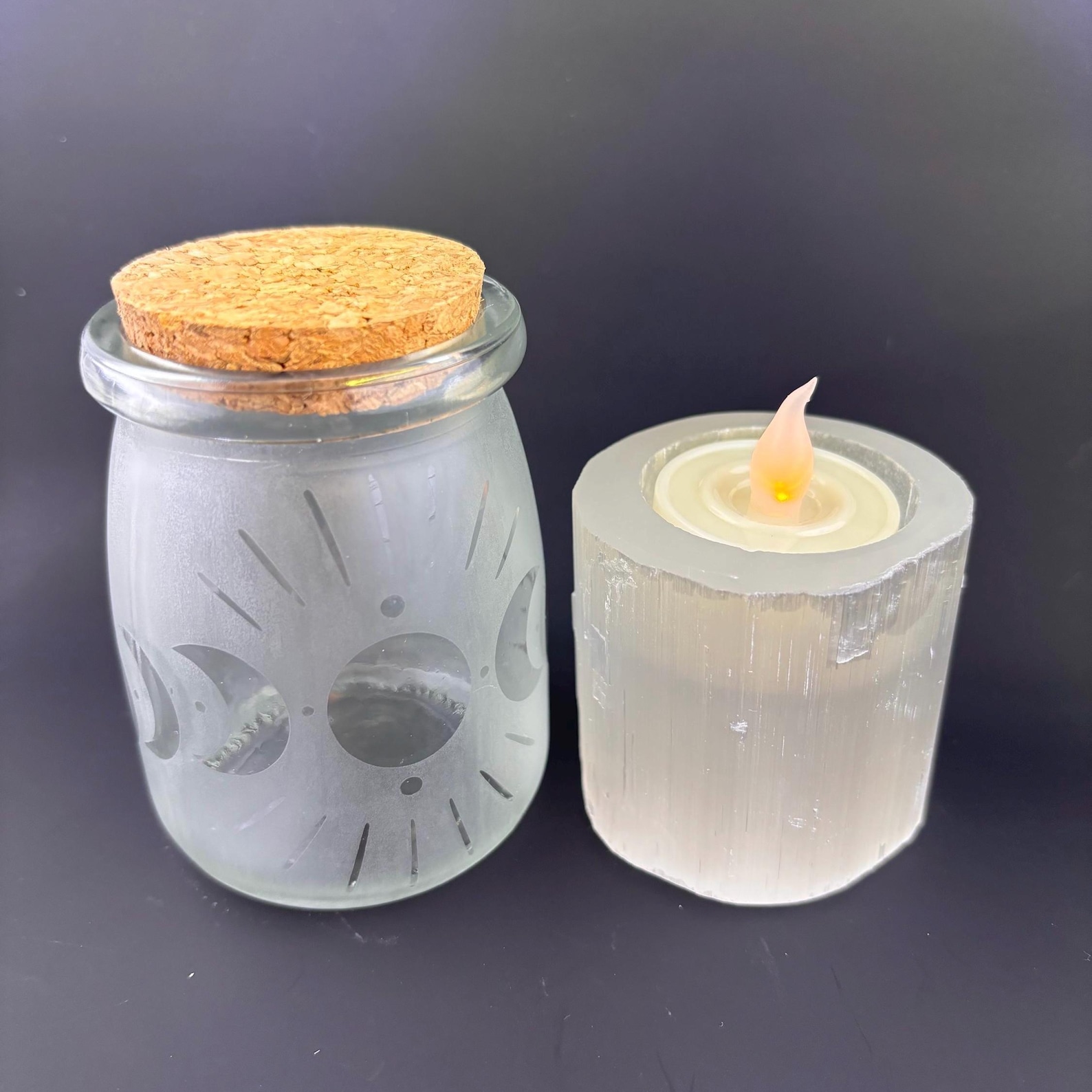 Moon Jar Gift Set | Moon Water Jar | Moon Phase With Cork | Moon ...