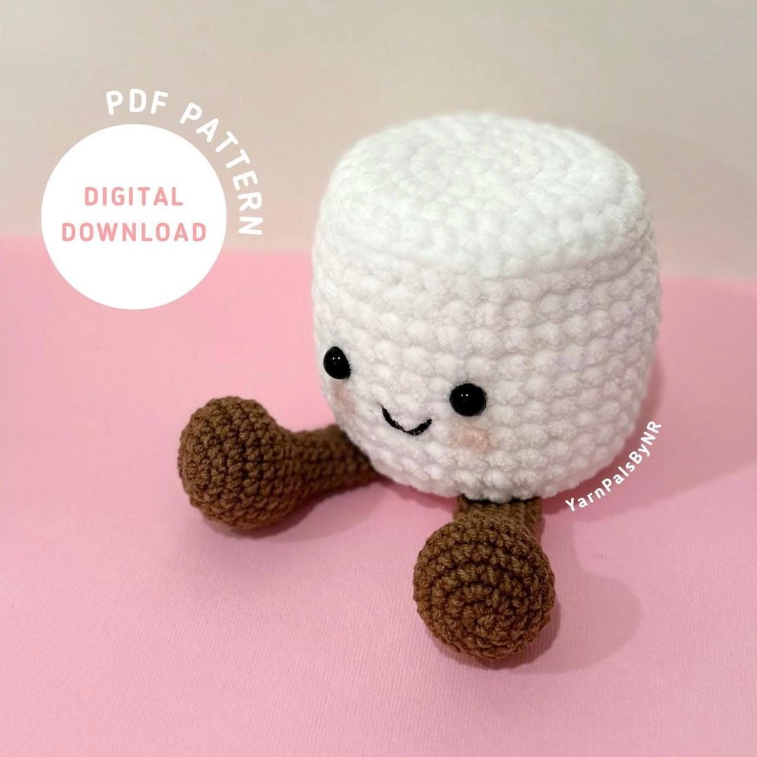 Marshmallow Buddies Crochet, Jellycat Inspired, Marshmallow Crochet ...