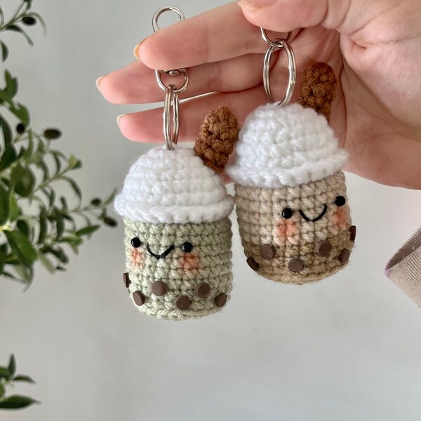 Boba Tea Keychain - Etsy