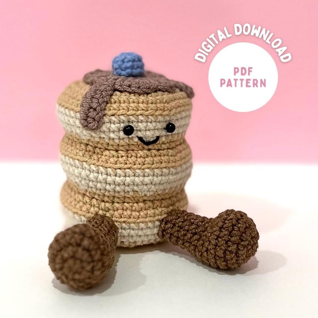 Pancake Jellycat Crochet Pattern, Jellycat Amigurumi Pattern, Food ...