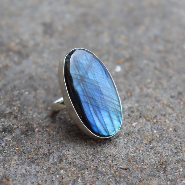 Labradorite Ring - Etsy