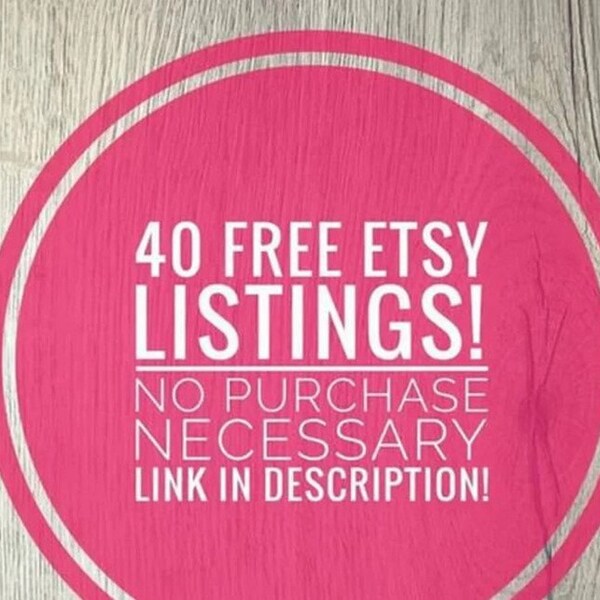 40 Free Listings - Etsy