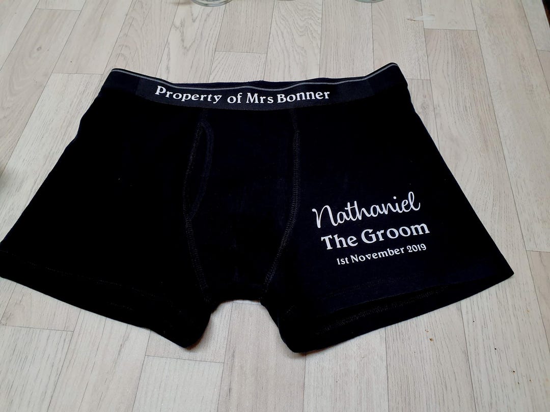Personalised Groom Trunks - Custom Wedding Underwear - Etsy