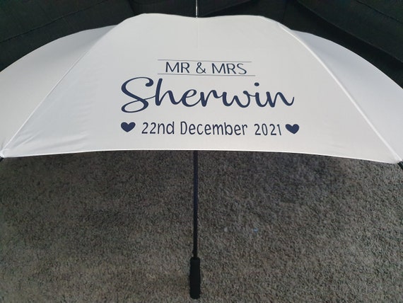 Wedding Umbrella Personalised Personalised Bridal Umbrella Personalised Wedding Brolly