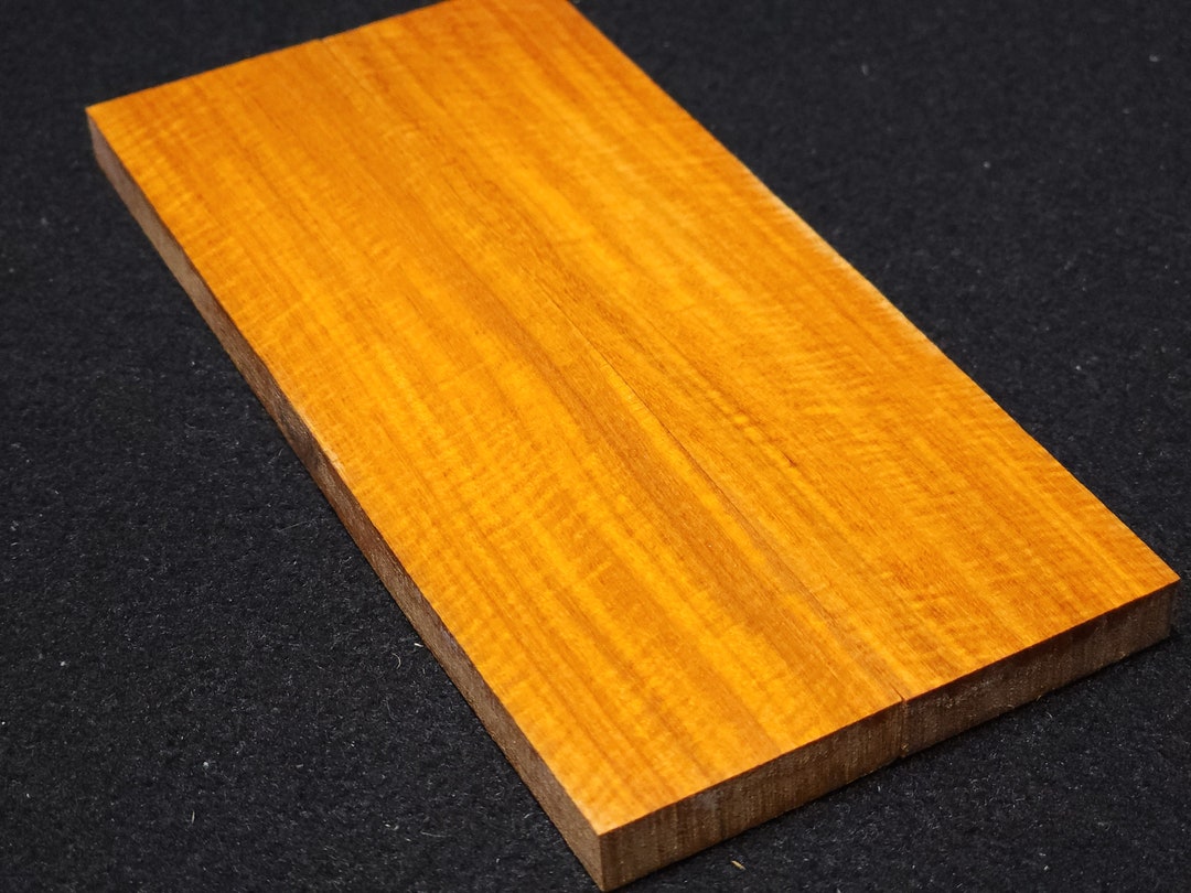 Wood Knife Scales Fiddleback Figured Chakte Viga Wood, Handle, Grips ...