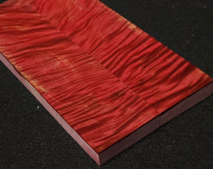 Stabilized Wood Knife Scales Curly Maple Wood, Handle, Grips ...