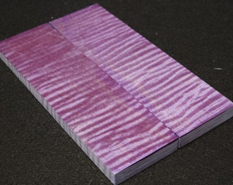 Stabilized Wood Knife Scales Killer Fiddleback Curly Maple Wood, Handle ...