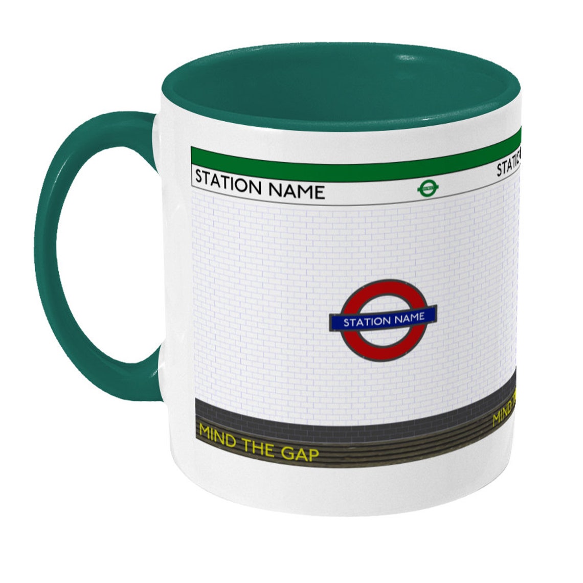 District Line London Underground Tube Mug - Etsy