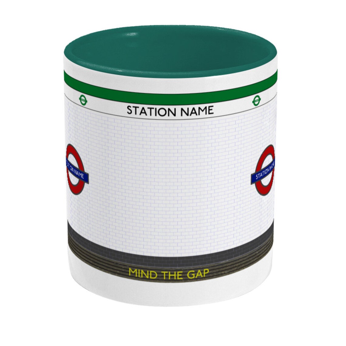 District Line London Underground Tube Mug - Etsy
