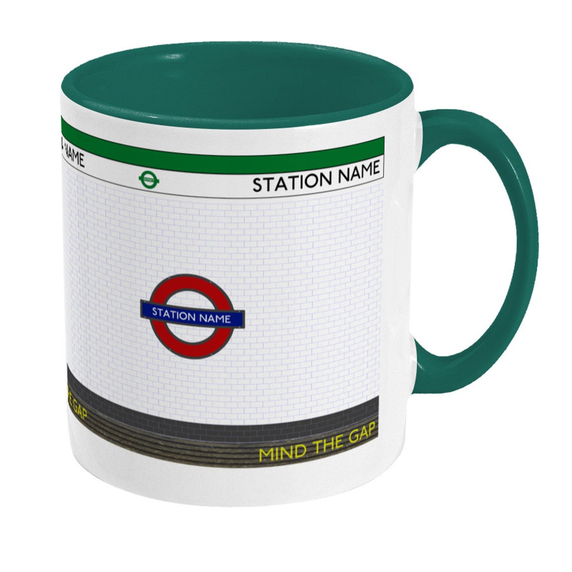 District Line London Underground Tube Mug - Etsy