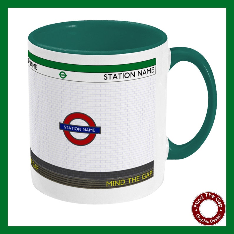 District Line London Underground Tube Mug - Etsy