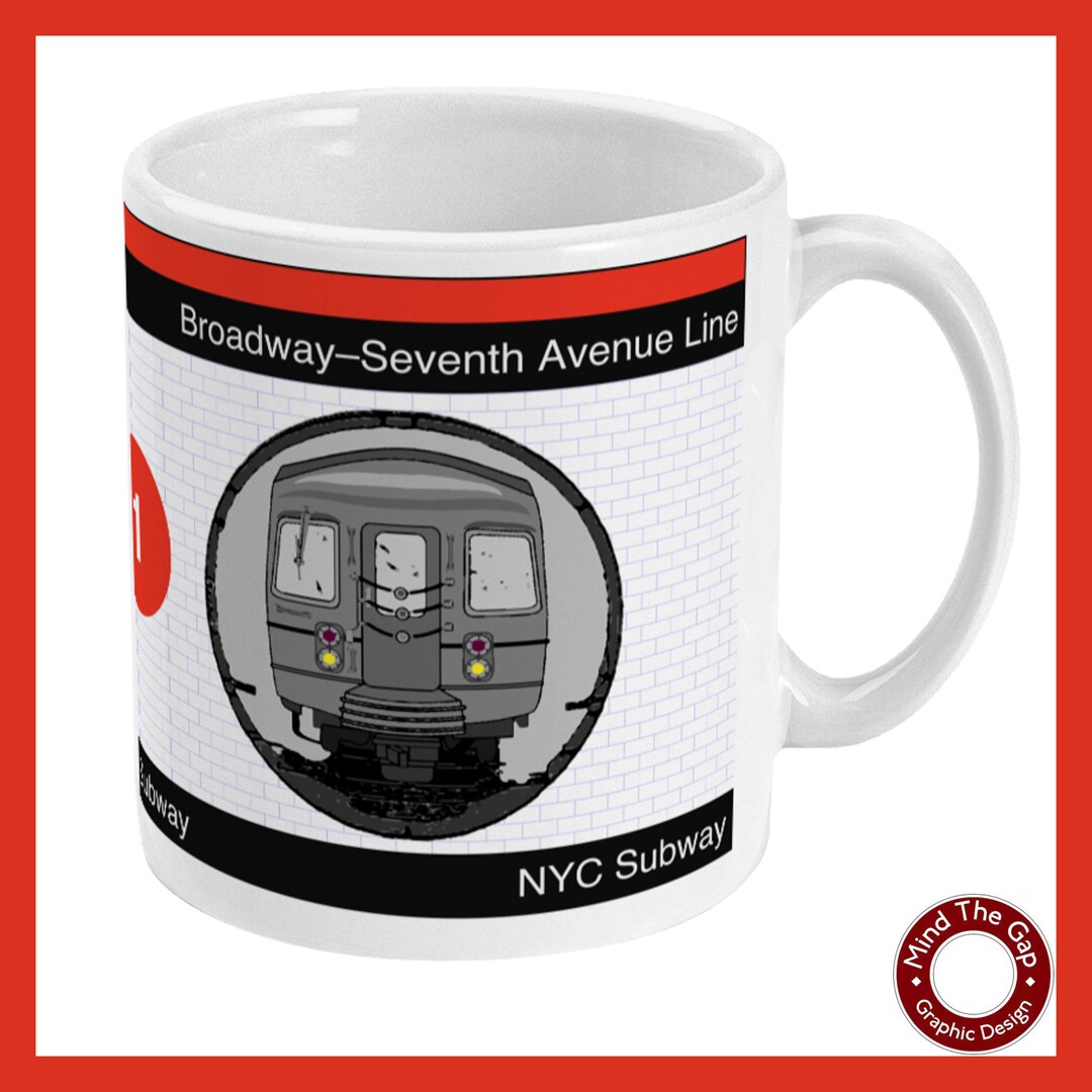 New York City NYC Subway Personalized Ceramic Mug - Etsy