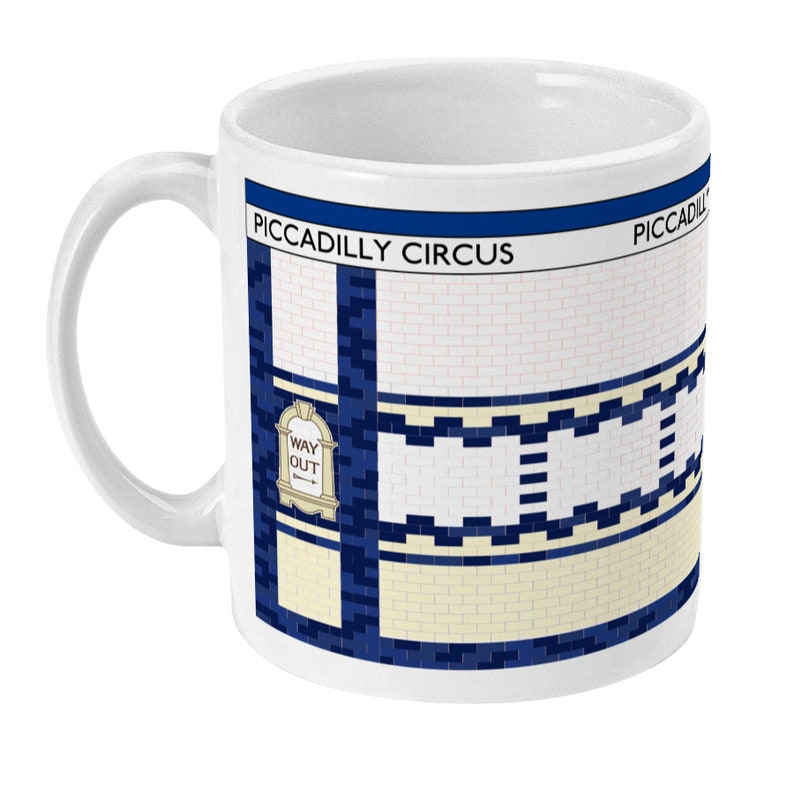 Piccadilly Circus Mug London Tube Underground Piccadilly Line - Etsy