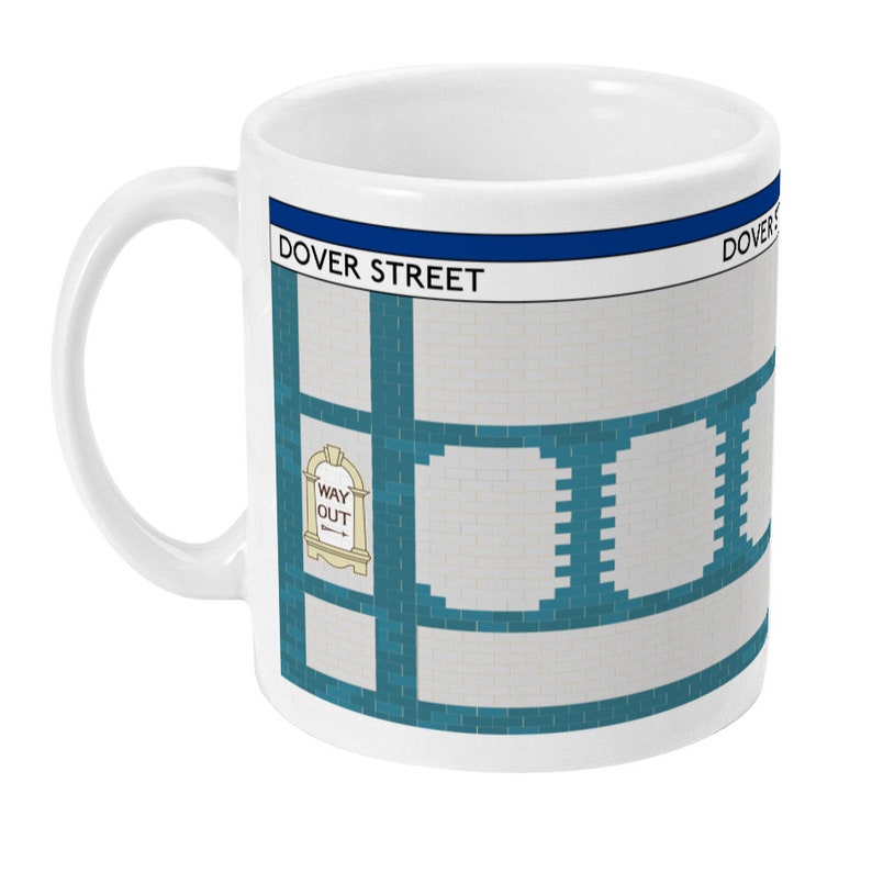 Dover Street London Tube Underground Mug Piccadilly Line - Etsy