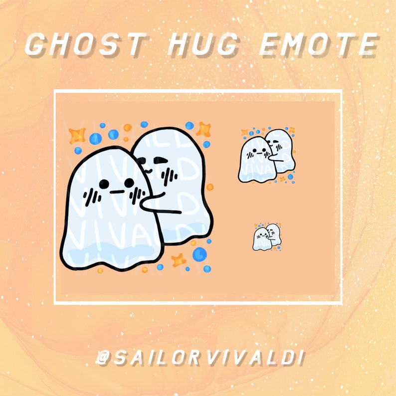 Halloween Twitch Ghost Hug Emote (112, 56, 28) - Twitch Ghost Emote ...
