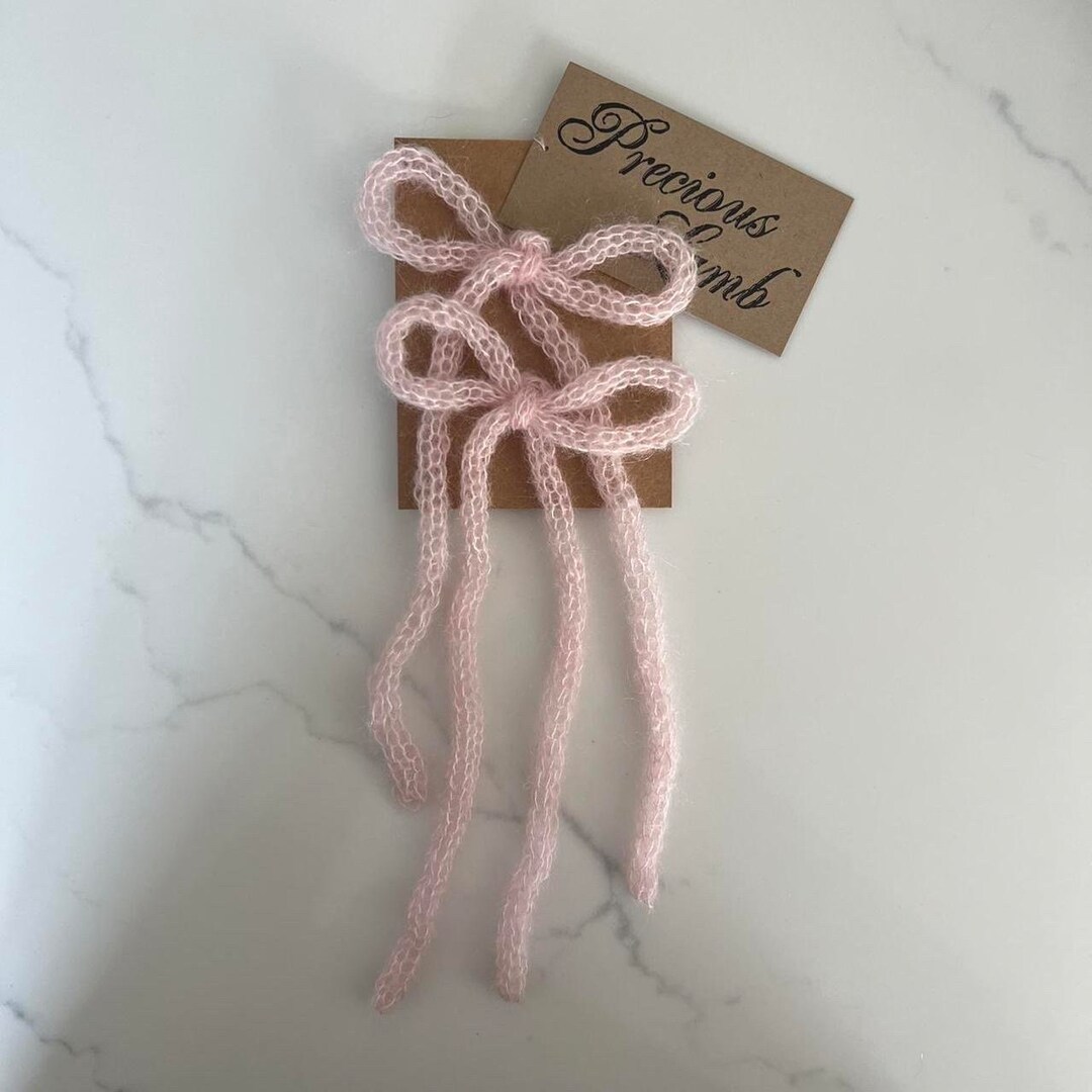Handmade Mohair Bows (2 Pairs) - Etsy
