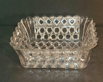 Vintage Cambridge Claw Footed Pedestal Lidded Crystal Candy Dish Urn ...