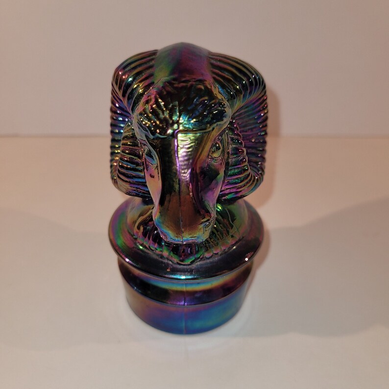 Vintage A Ram Head Paperweight by Mosser. - Etsy