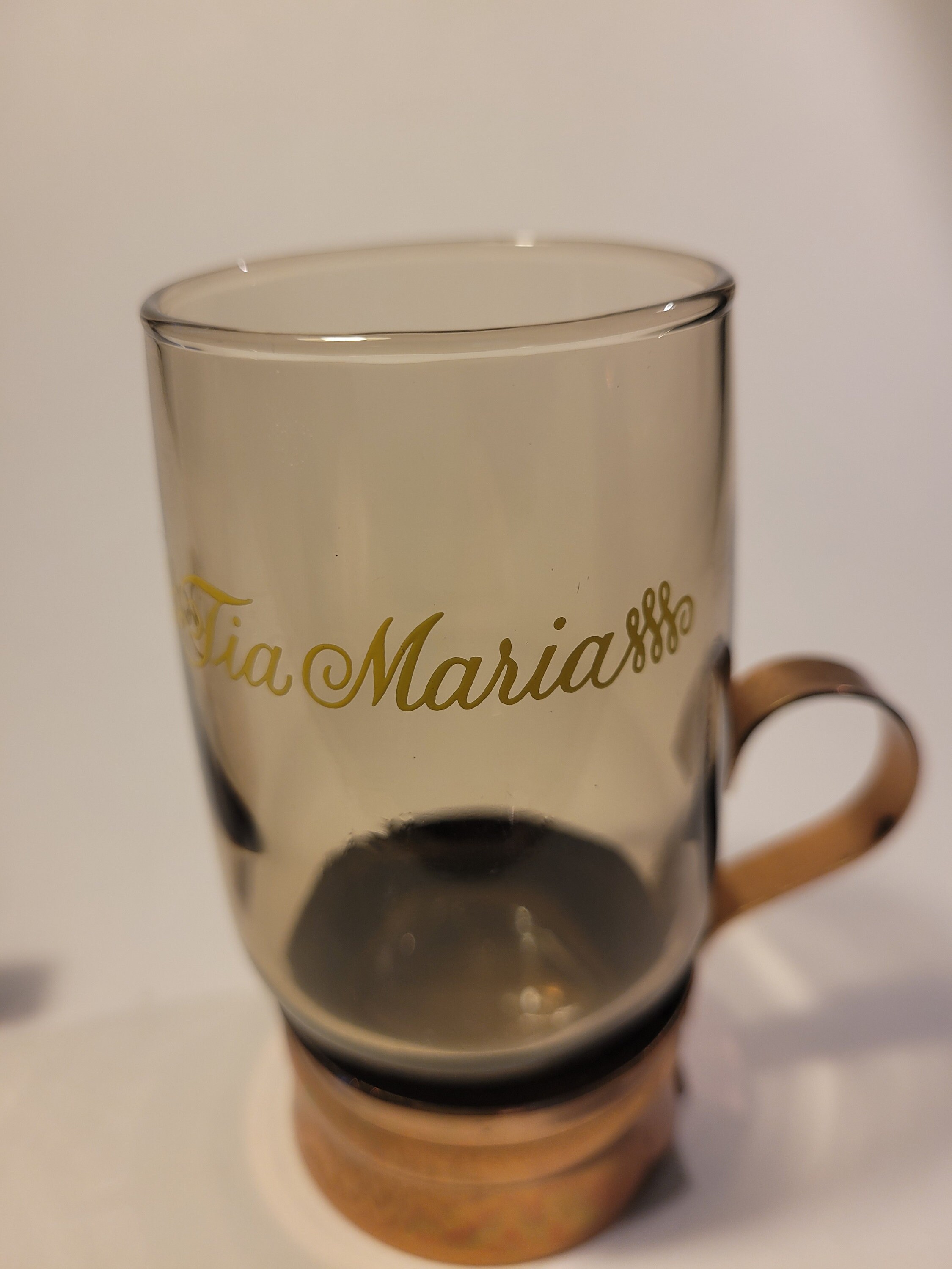 Vintage 2 Tia Maria Brand Glass Mugs. - Etsy
