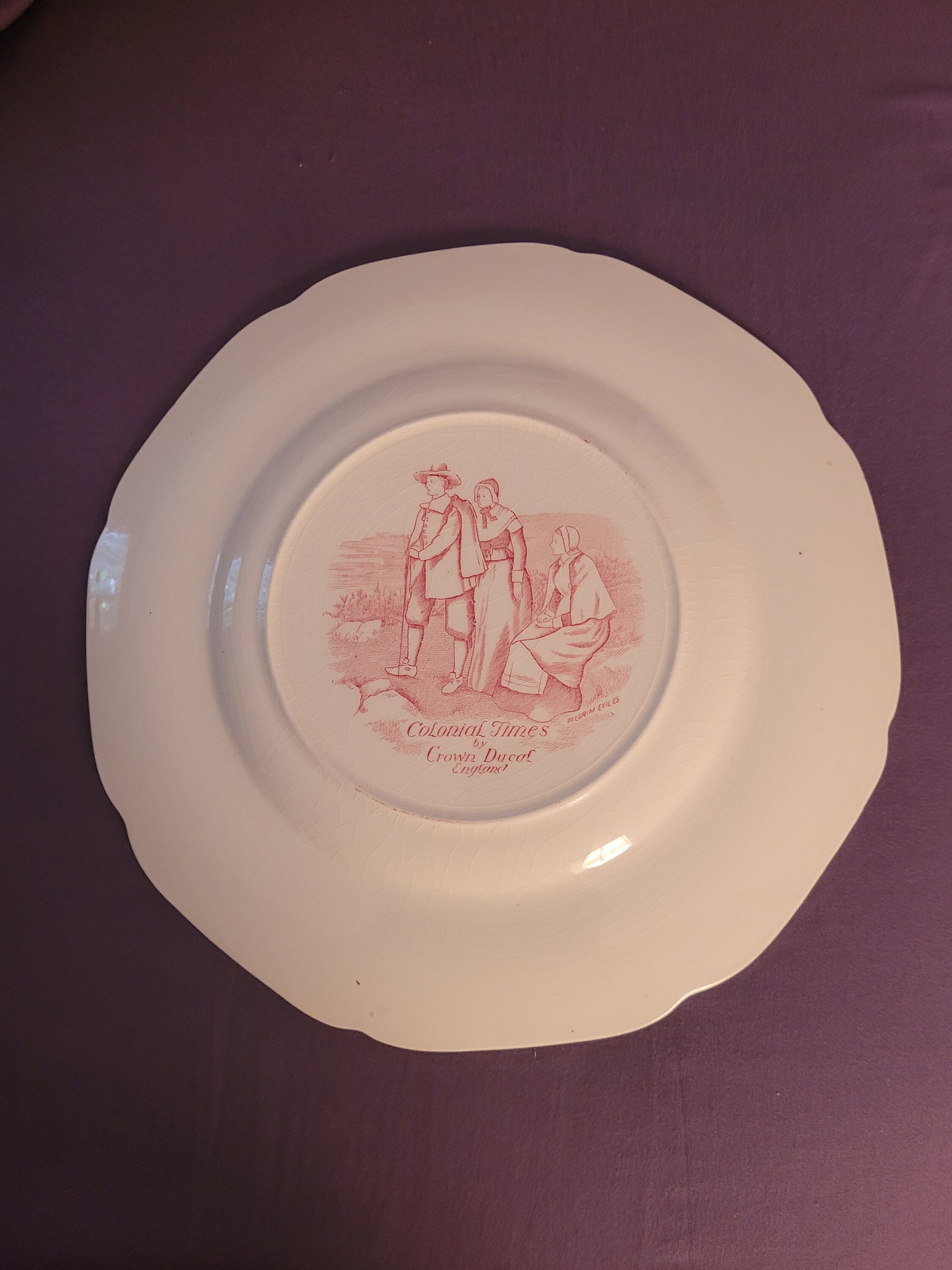 Crown Ducal Dinner Plate. when the First President Gaves Thanks - Etsy