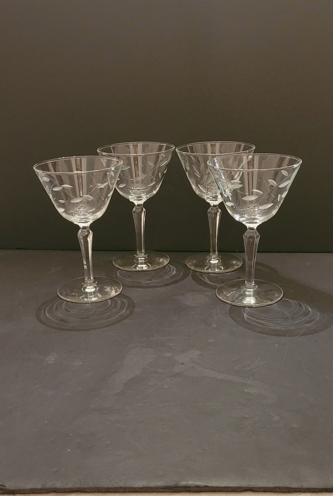 Vintage Windswept Champagne Glasses by Libbey - Etsy