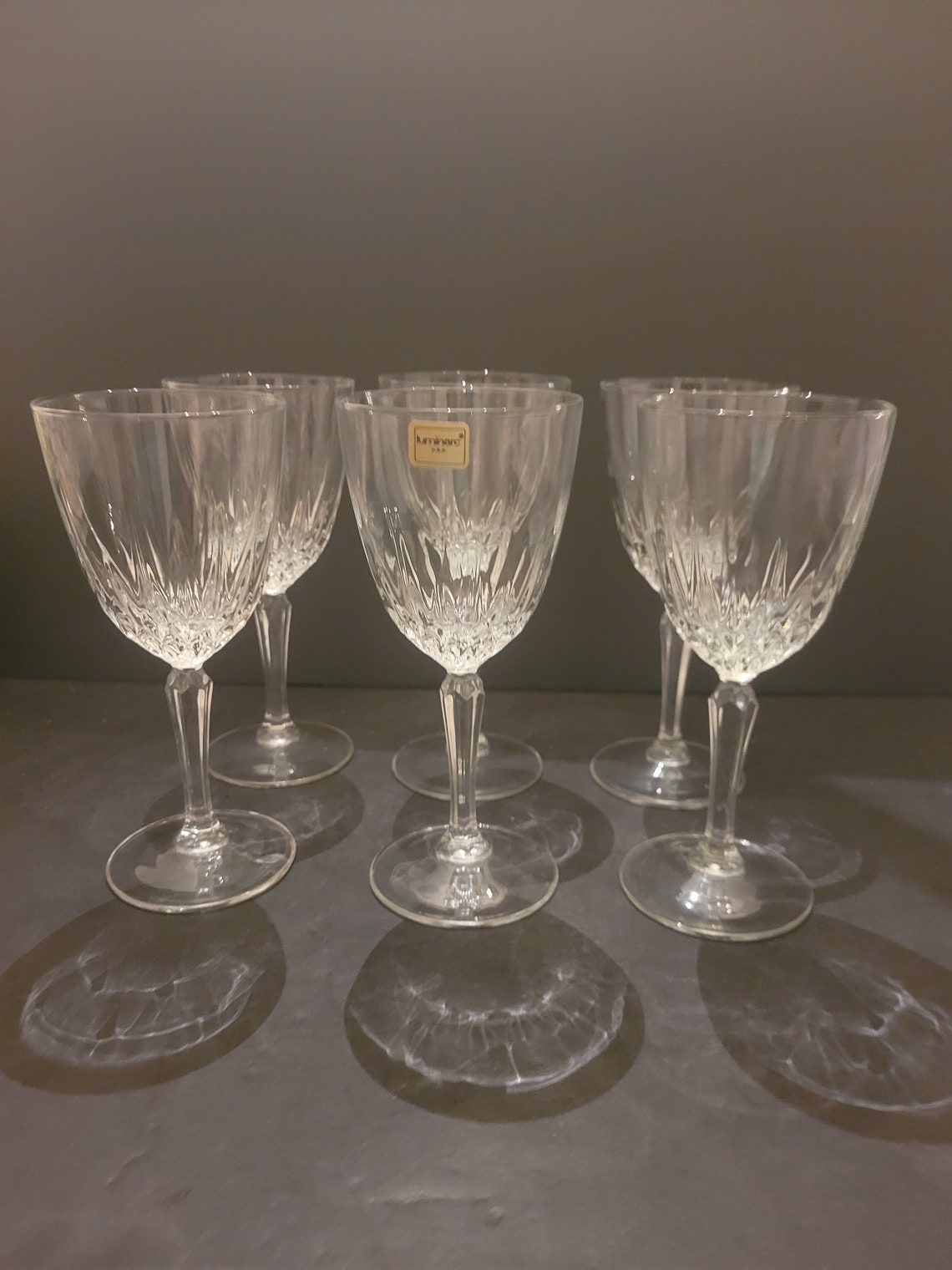 Luminarc 6 Beautiful Wine Glasses - Etsy