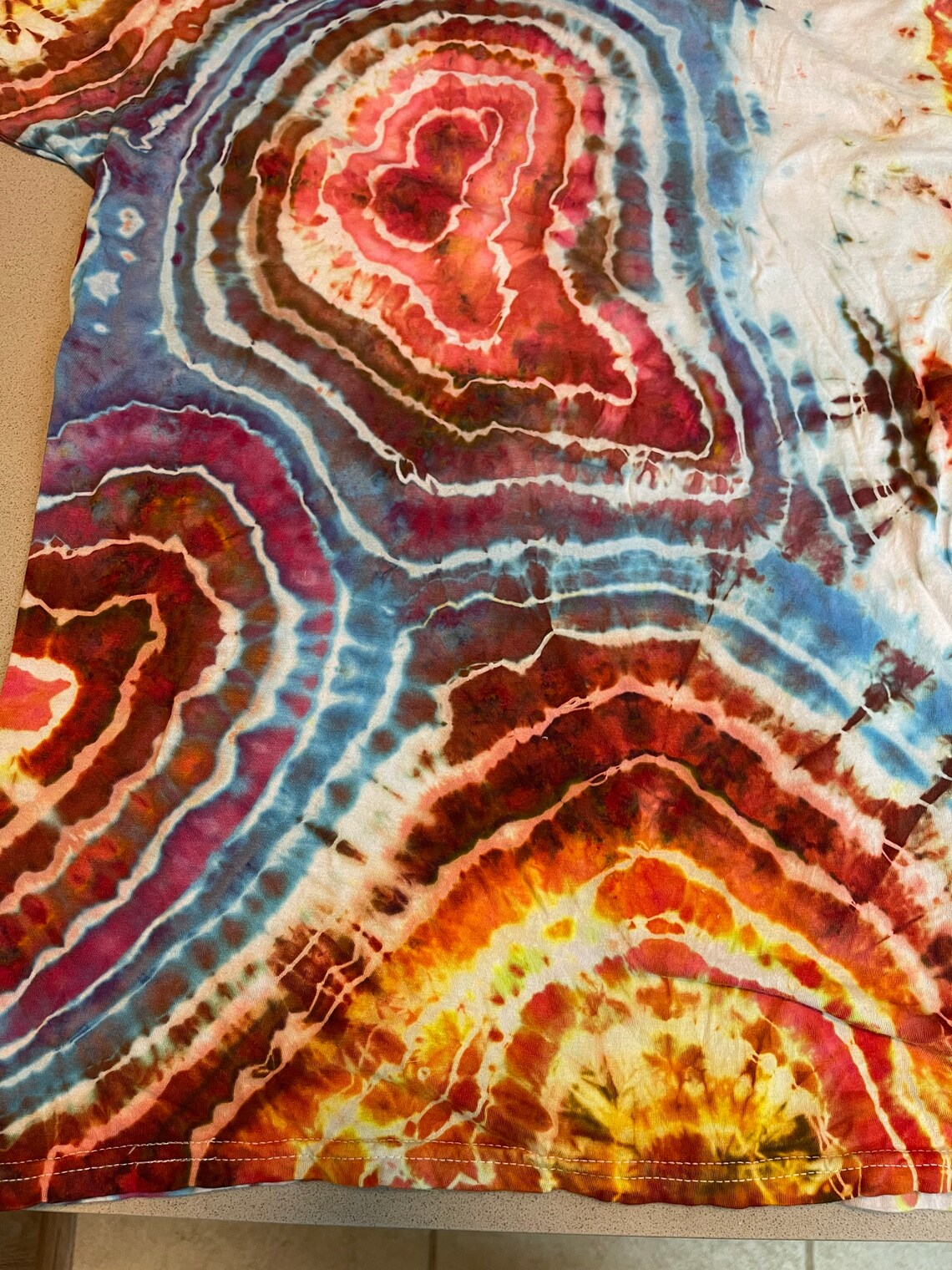 Hand Made Iced Geode Tie-dye Large | Etsy