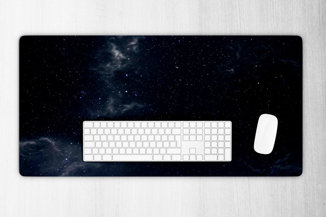 Deep Space Desk Mat, Galaxy Desk Mat, Space Desk Mat, Stars Desk Mat ...
