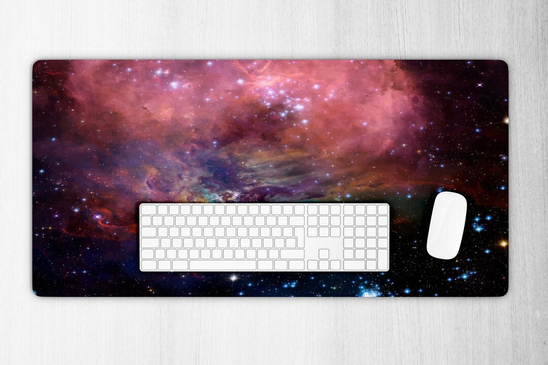 Deep Space Desk Mat, Galaxy Desk Mat, Space Desk Mat, Stars Desk Mat ...