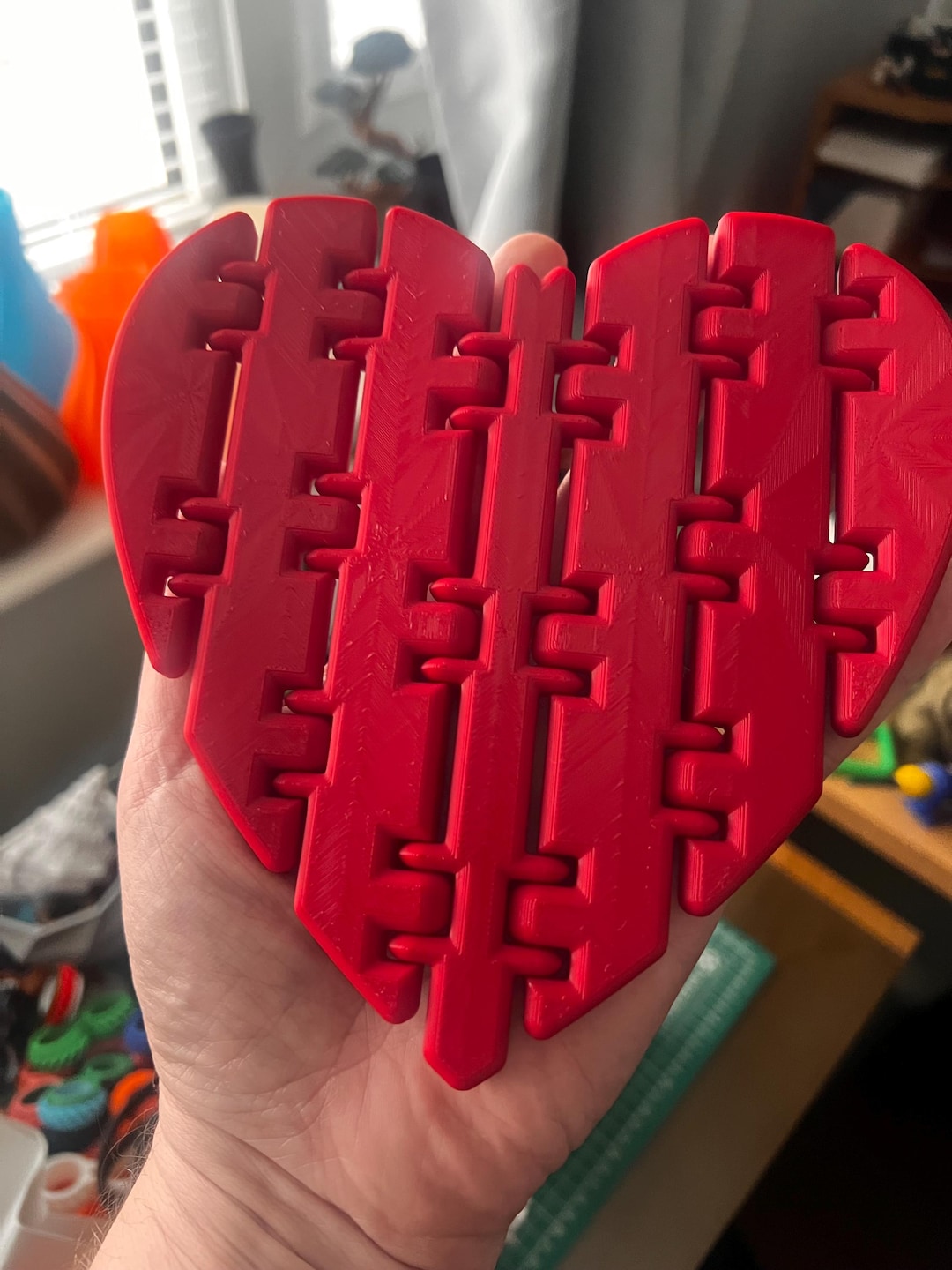 3d Printed Heart - Articulated Flexi Heart - Fidget Toy - Etsy UK