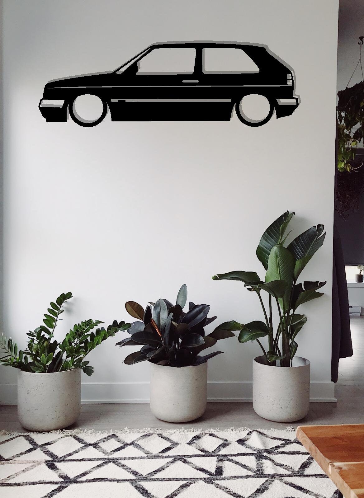 VW GOLF MK2 GTI Dxf Svg Cad File for Laser Cut, Print, Vinyl. - Etsy