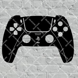 PS5 Controller DXF SVG Vector File for Laser Cut, Print, Vinyl, Drawing ...