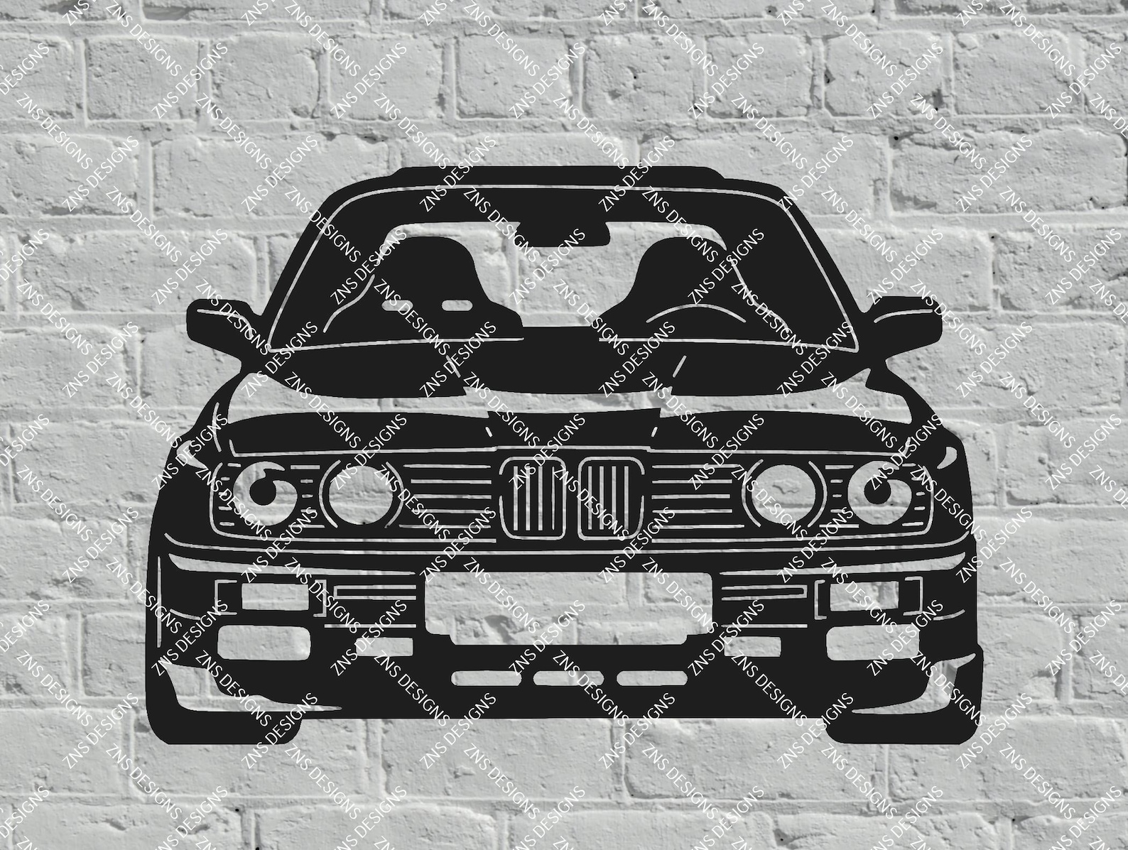 BMW E30 DXF Svg Vector File for Laser Cut, Print, Vinyl, Drawing ...