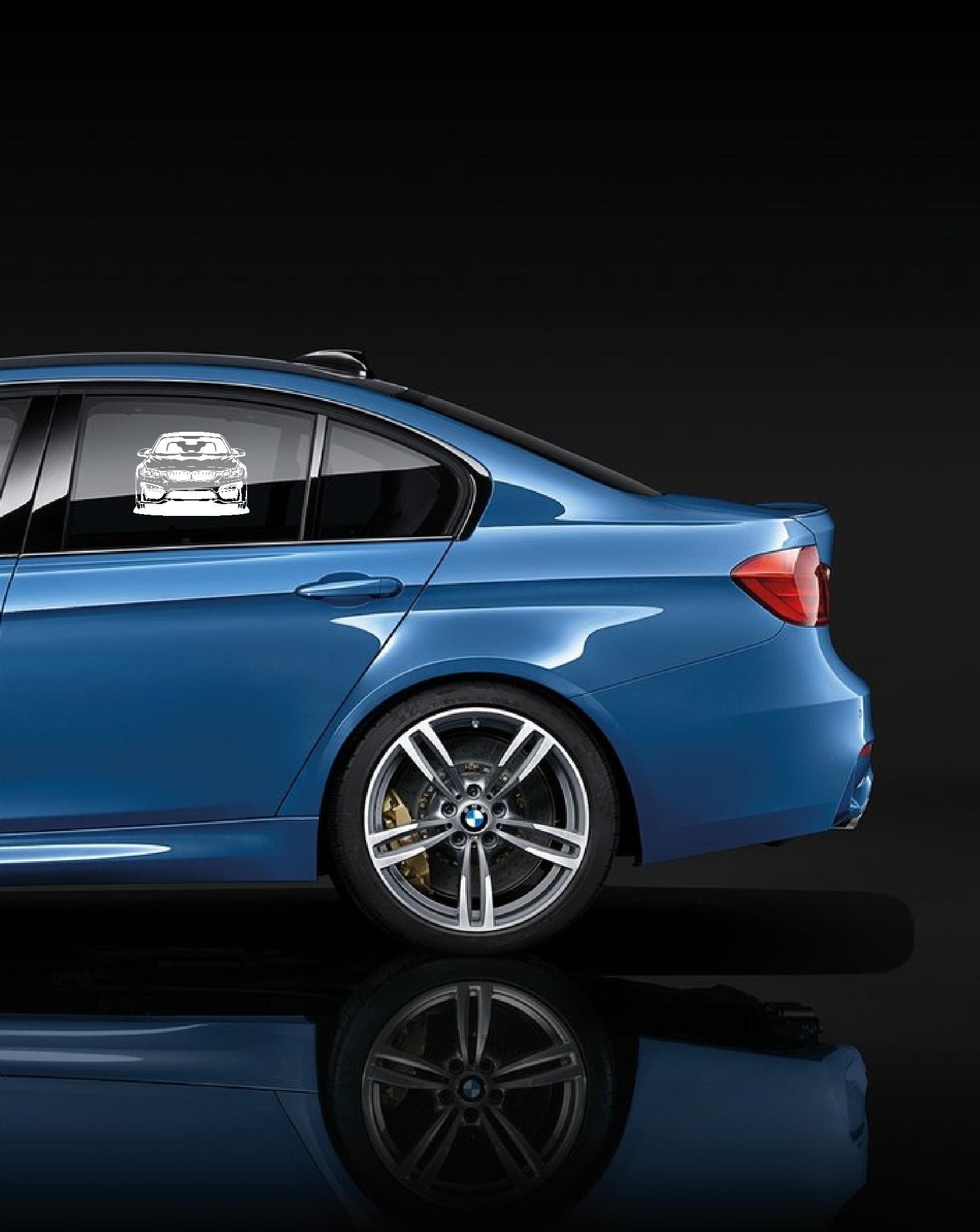 BMW M3 F80 DXF SVG Vector File for Laser Cut, Print, Vinyl, Drawing. - Etsy