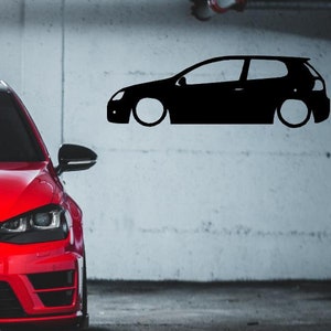 VW Golf Mk5 GTI DXF Cad File for Laser Cut, Print, Vinyl. - Etsy