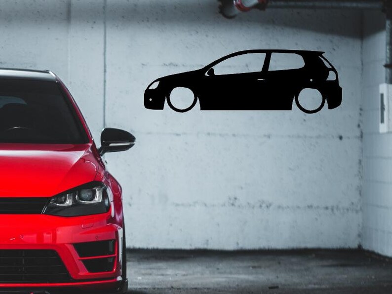 VW Golf Mk5 GTI DXF Cad File for Laser Cut, Print, Vinyl. - Etsy