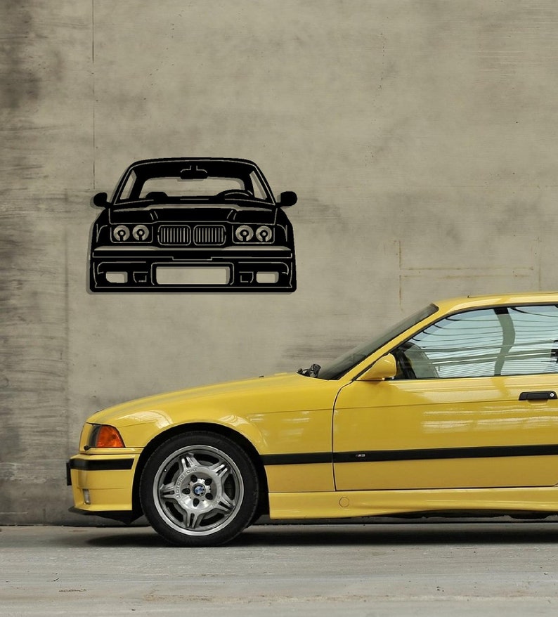 BMW M3 E36 DXF Svg Cad File for Laser Cut, Print, Vinyl. - Etsy