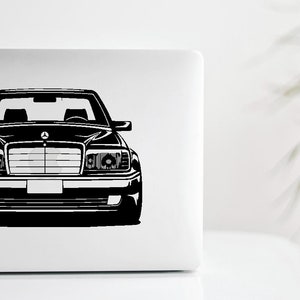 Mercedes-benz W124 DXF Svg Vector File for Laser Cut, Print, Vinyl ...