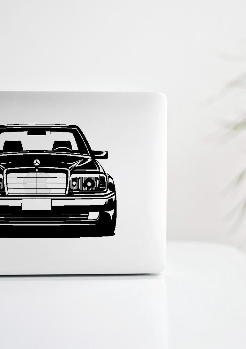 Mercedes-benz W124 DXF Svg Vector File for Laser Cut, Print, Vinyl ...