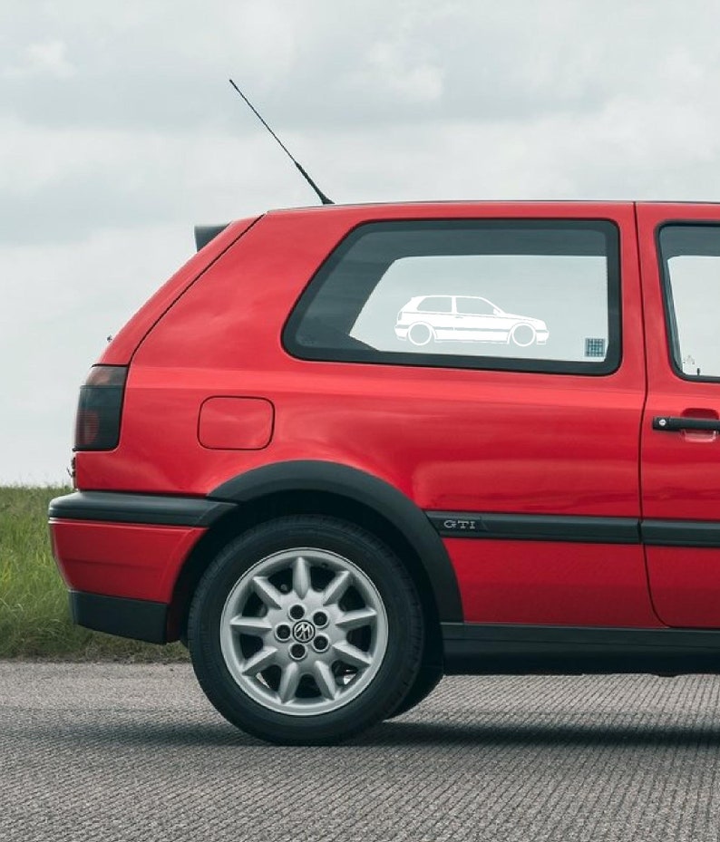 VW GOLF MK3 GTI Dxf Svg Vector File for Laser Cut, Print, Vinyl ...