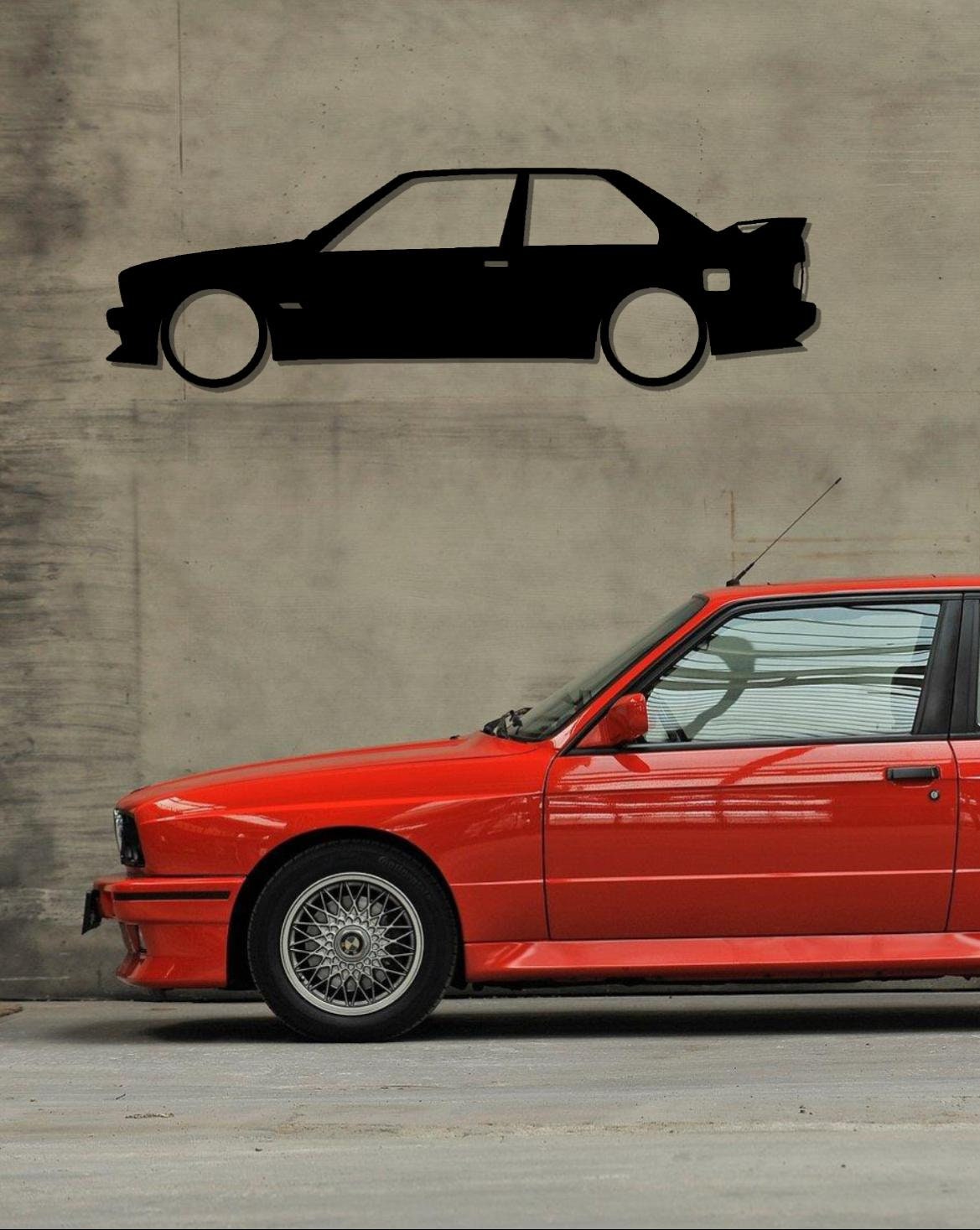 BMW E30 M3 DXF Svg Cad File for Laser Cut Print Vinyl. - Etsy Australia