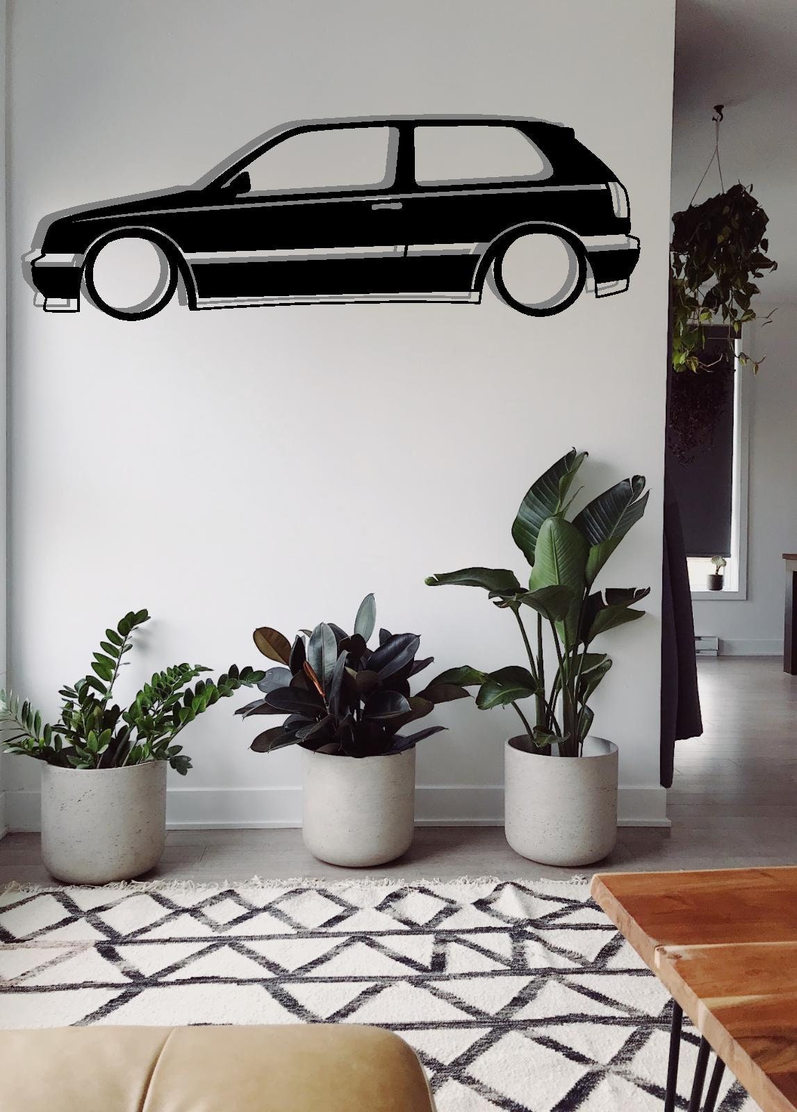 VW GOLF MK3 GTI Dxf Svg Vector File for Laser Cut, Print, Vinyl ...