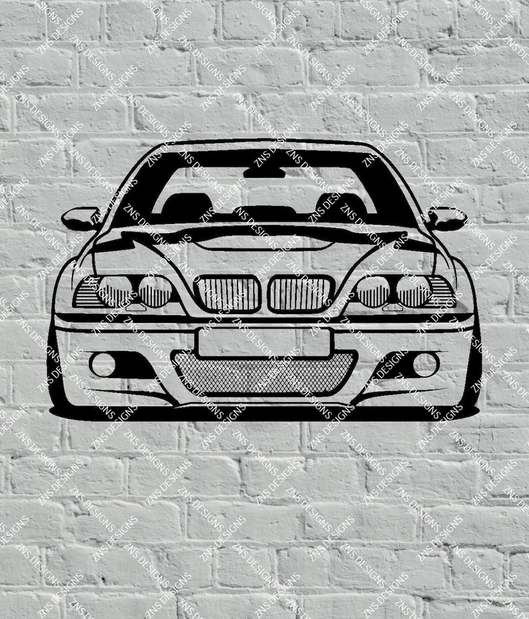 BMW E46 M3 DXF Svg Vector File for Laser Cut, Print, Vinyl, Drawing. - Etsy