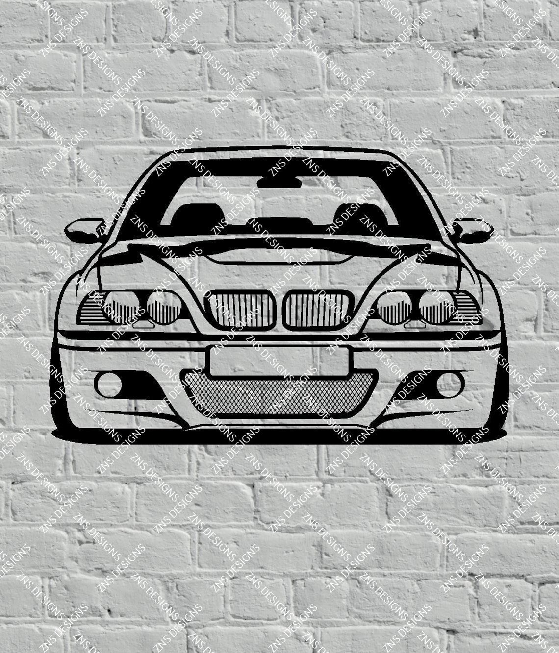 BMW E46 M3 DXF Svg Vector File for Laser Cut, Print, Vinyl, Drawing. - Etsy