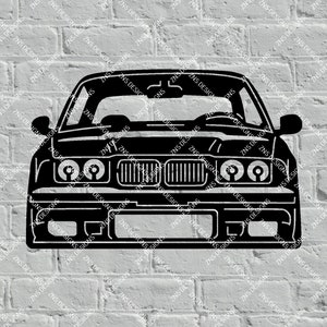 BMW M3 E36 DXF Svg Cad File for Laser Cut, Print, Vinyl. - Etsy