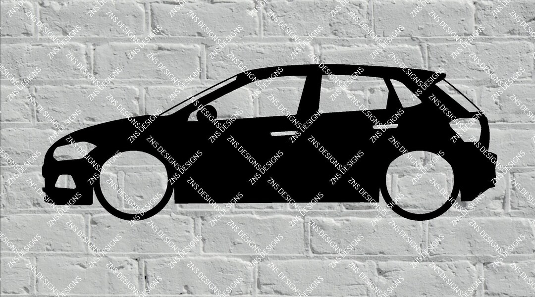 VW POLO MK6 Dxf Svg Cad File for Laser Cut, Print, Vinyl. - Etsy